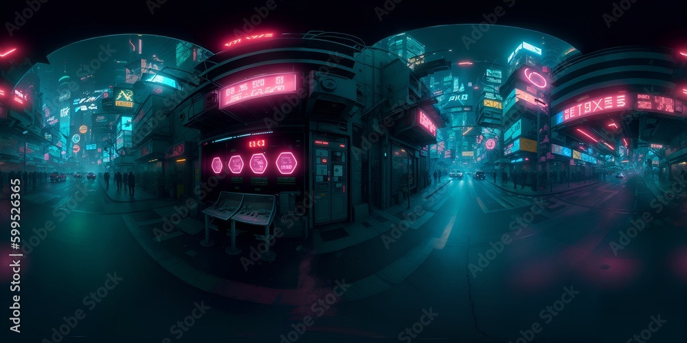 Stock-Illustration „Full 360 degrees seamless spherical panorama HDRI ...