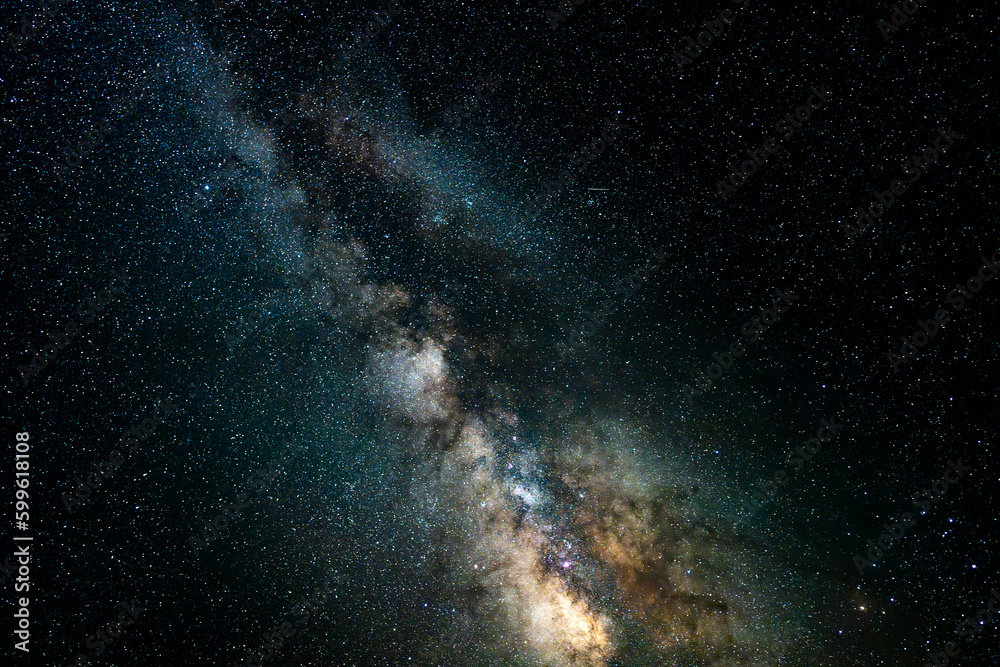 Colorful Milky Way for sky replacement layer Stock Photo | Adobe Stock