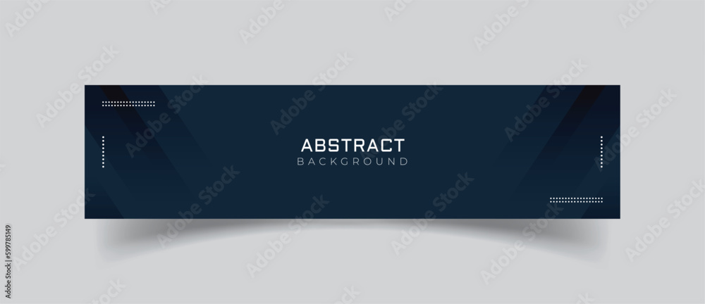 Linkedin banner with simple abstract background Stock Vector | Adobe Stock