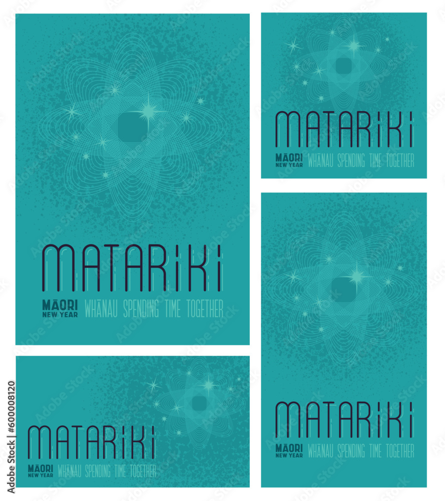 NZ Matariki Celebrating the Maori new year Stock Vector | Adobe Stock