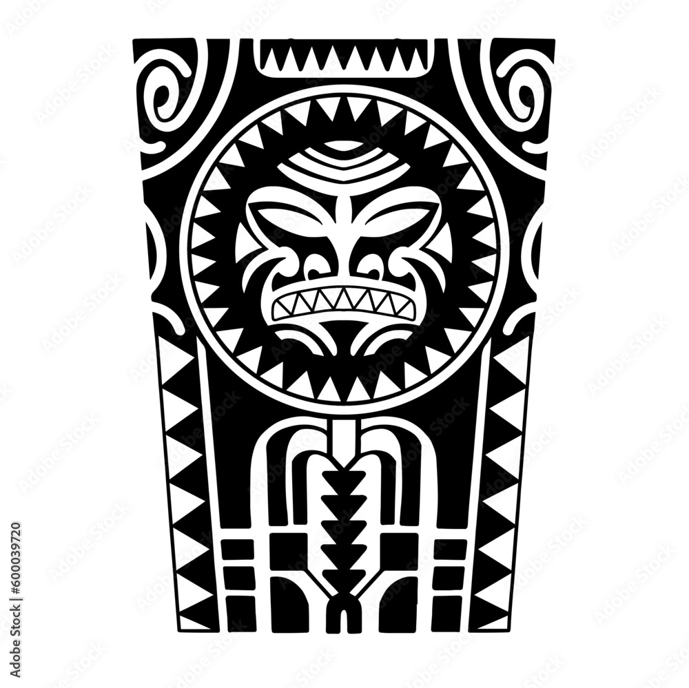 Wrap around arm polynesian tattoo design. Pattern aboriginal samoan ...