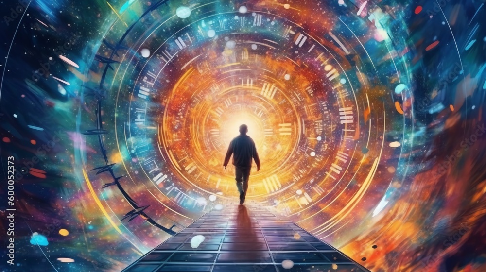 Time Rewind. Generative AI. Stock Illustration | Adobe Stock