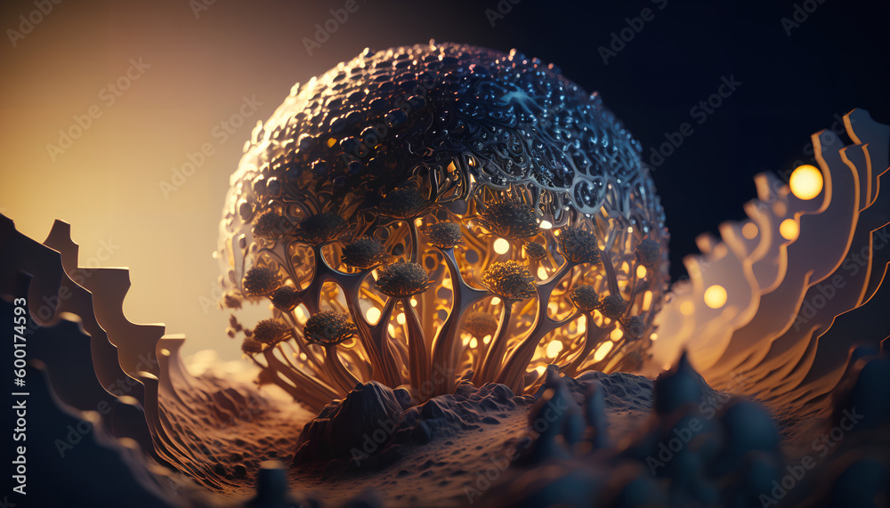 Extreme close-up of simplistic and stunning corals in a natural setting ...