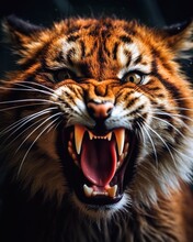 Tiger Growling Free Stock Photo - Public Domain Pictures