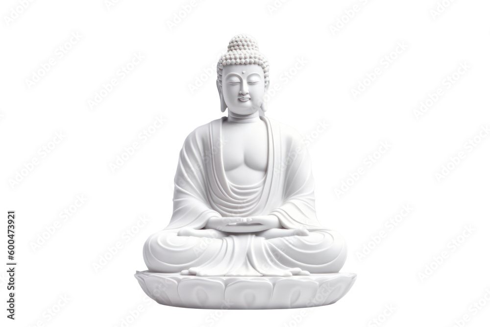 Buddha statue isolated on transparent background. PNG, Generative AI ...