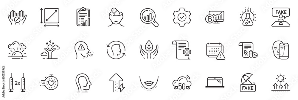 Vetor Icons pack as Execute, Fair trade and Sunset line icons for app ...