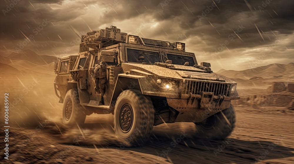 Imposing Military Vehicle: Showcase of Advanced Defense, Tactical ...