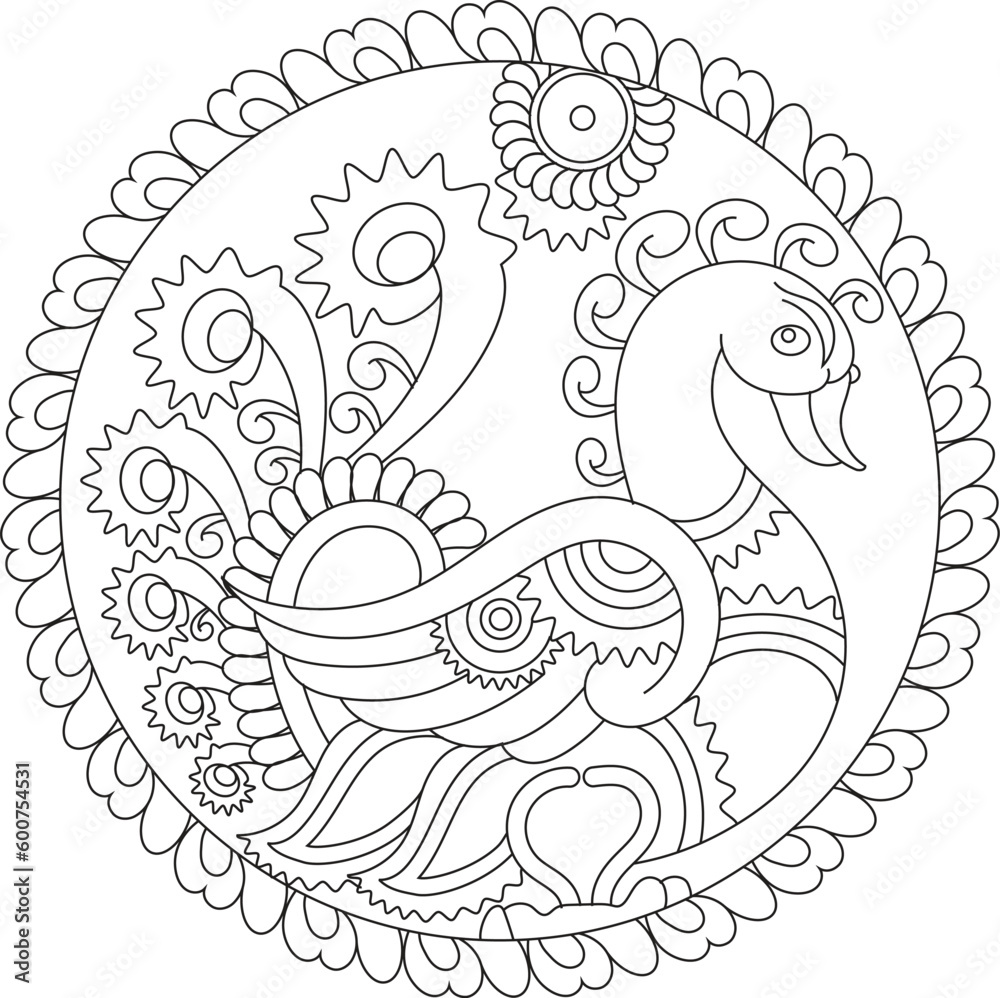 Indian Traditional and Cultural Rangoli, Alpona, Kolam, or Paisley ...