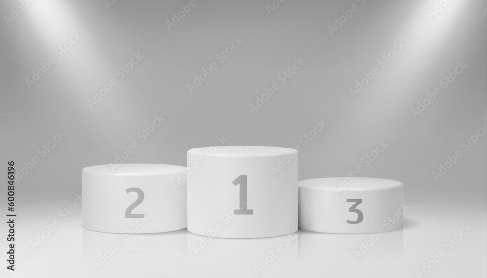 Sport stage podium, winner pedestal background. Sport competition ...