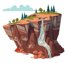 Autumn Trees On A Cliff Free Stock Photo - Public Domain Pictures