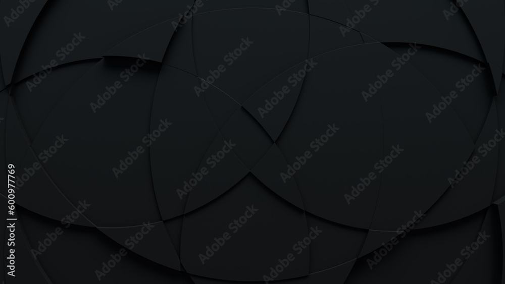 Black, Tech Background with a Geometric 3D Structure. Dark, Minimal ...