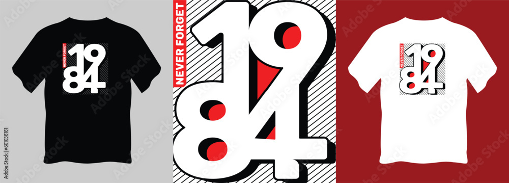 Never Forget 1984, Red and Black Color T Shirt Design, Punjabi, Punjab ...