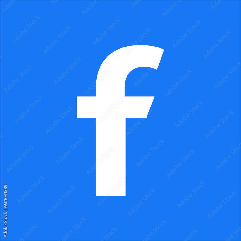 Facebook logo icon, social media icon Stock Illustration | Adobe Stock