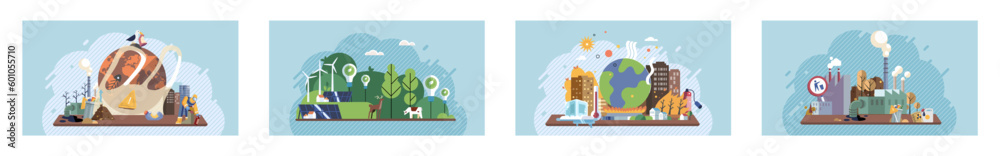 Saving the planet, World Environment Day. Planet Earth in smoke ...