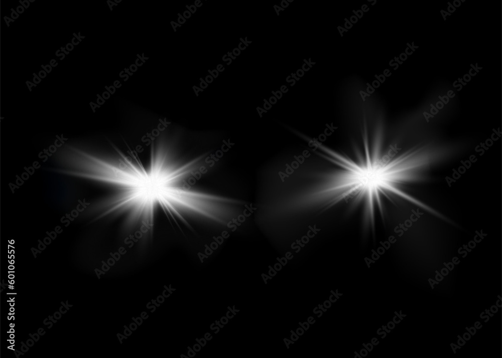 Lens flare vector illustration. Glowing spark light effect isolated ...