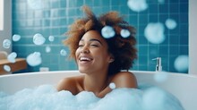 Woman In Bubble Bath Free Stock Photo - Public Domain Pictures