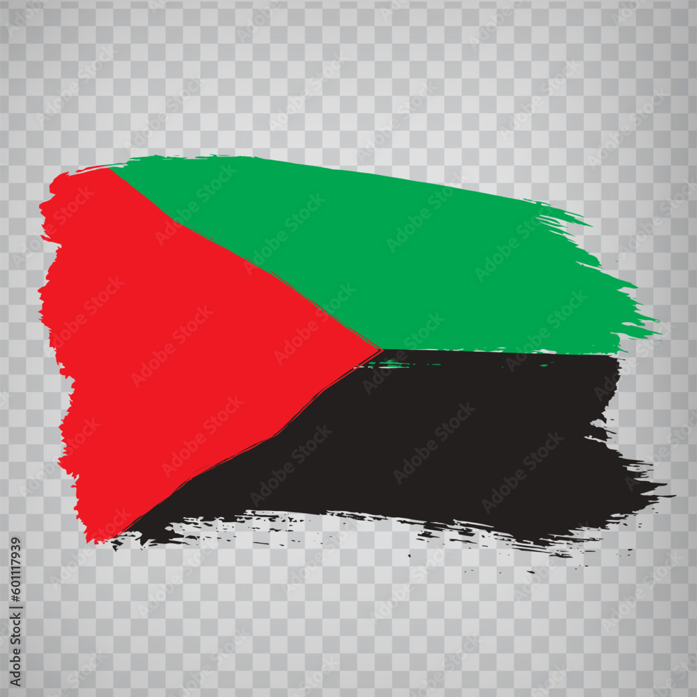 Vector de Stock Flag of Martinique from brush strokes. Flag of ...