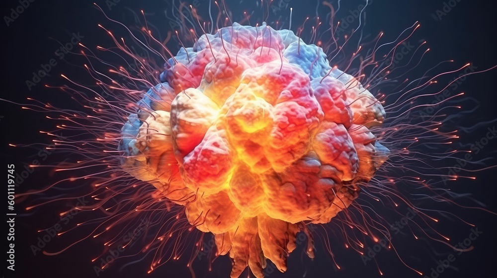 Exploding brain with ideas, creativity and knowledge Stock Illustration ...