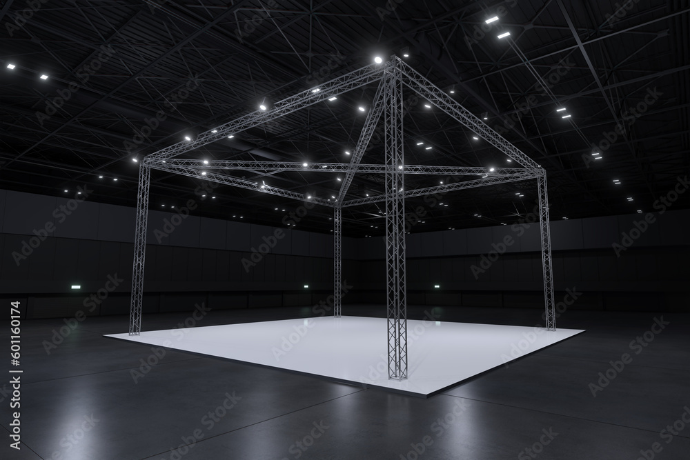 Exhibition stand for mockup and Corporate identity,Display design.Empty ...