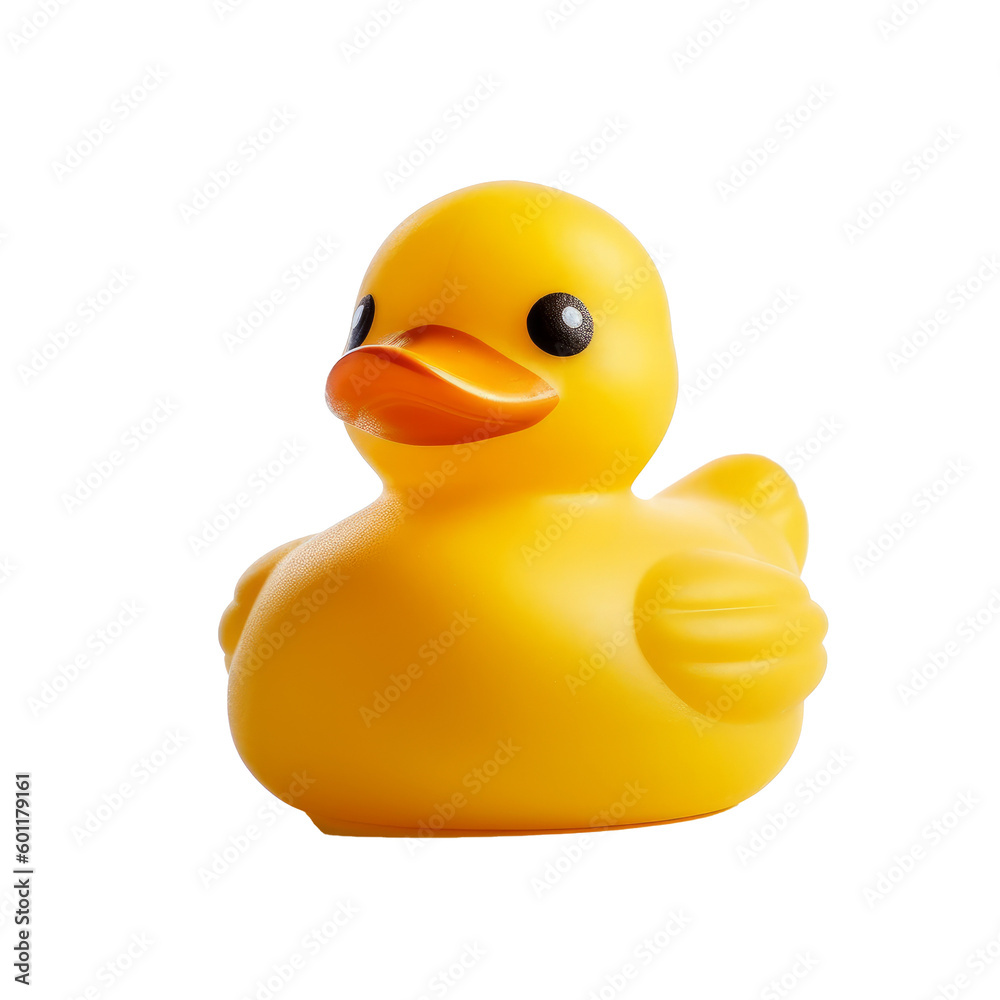 yellow rubber duck, isolated on transparent background, PNG, Generative ...