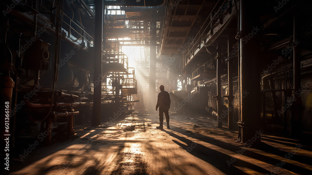 The oil rig workers are the unsung heroes of the oil industry. Captured ...