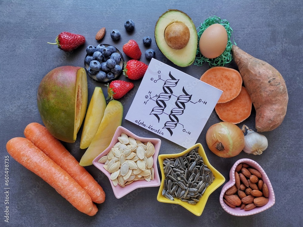 Keratin (protein) rich foods for healthier hair, skin, nails. Natural ...