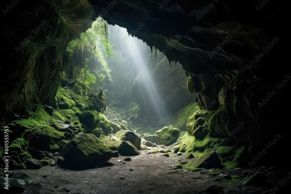 Air in the cave was cool and damp, carrying the faint scent of earth ...