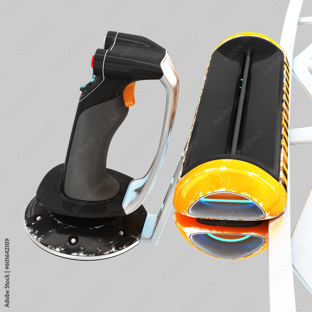 3D model of a universal remote device for various types of transport ...