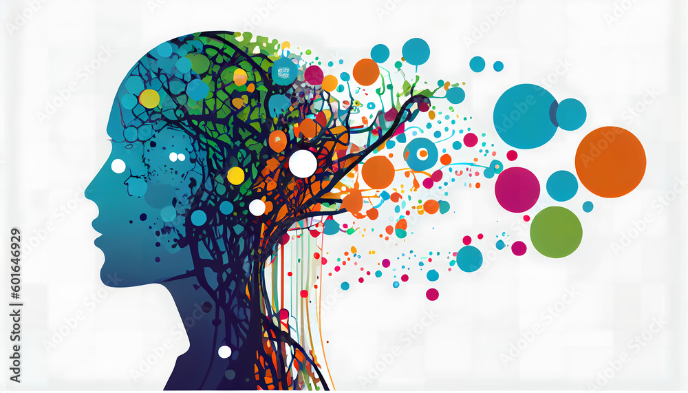 human brain mind map tree Stock Illustration | Adobe Stock