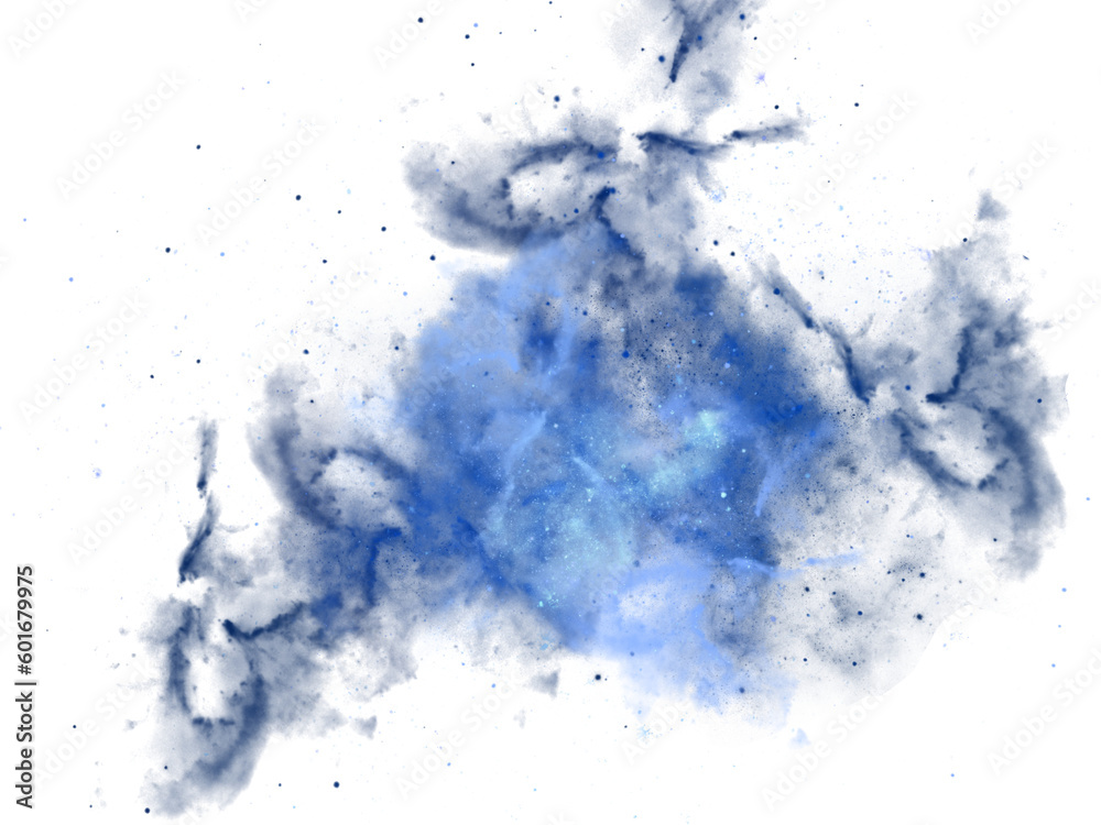 Watercolor Galaxy Stars Splashes Transparent Background Clipart Stock ...