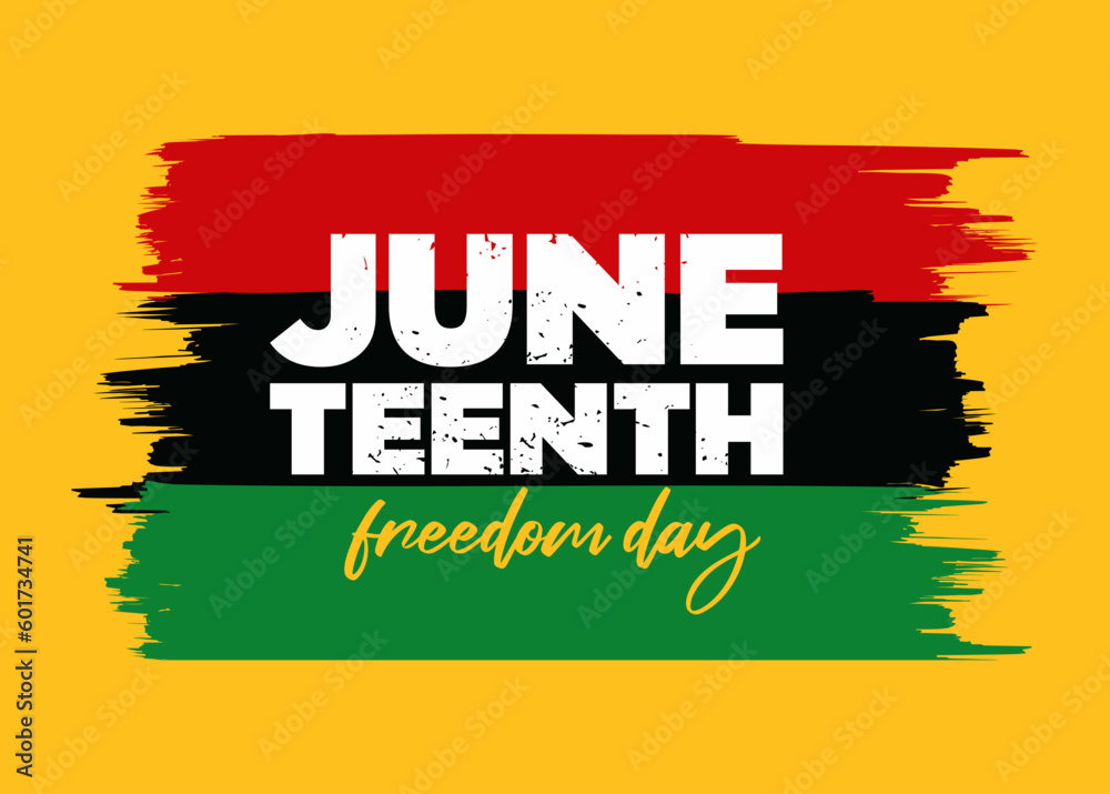 Juneteenth festival, background, flyer, flag, vector printable ...