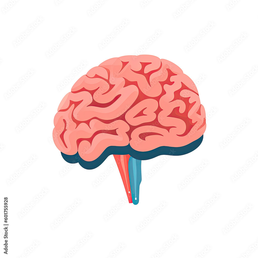 Human brain isolated on transparent background png, created with ...