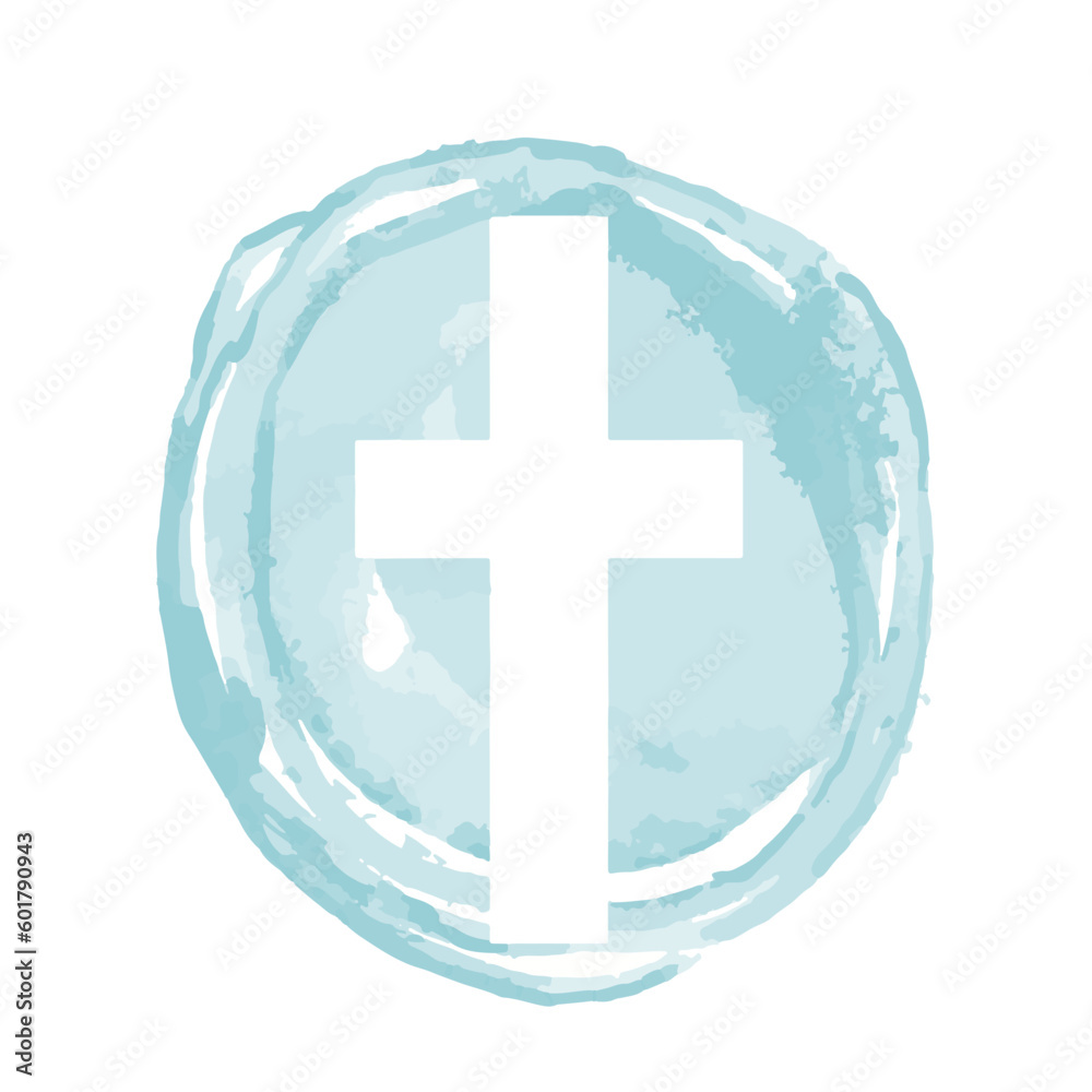 Vector Watercolour Easter cross clipart. banner crosses illustration ...