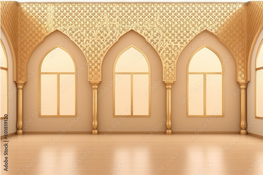 Mughal architecture Indo-Islamic wall backdrop Stock Photo | Adobe Stock