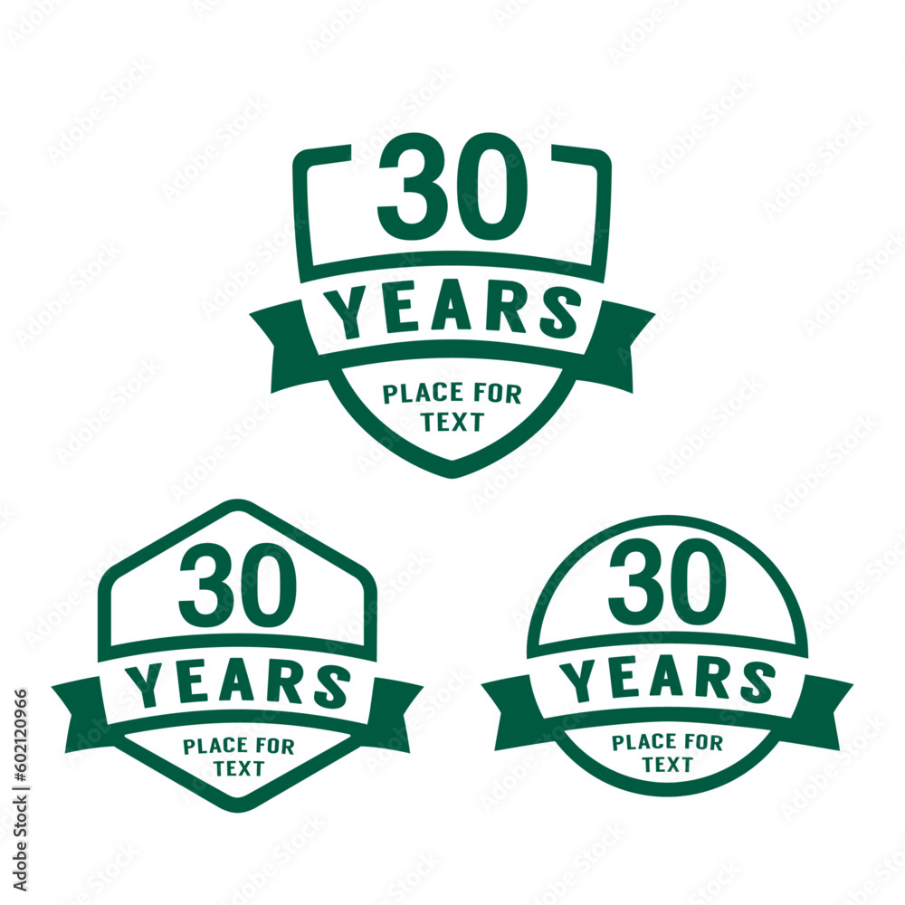 30 years anniversary celebration logotype. 30th anniversary logo ...