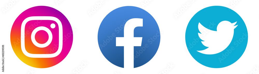 เวกเตอร์ Stock Twitter instagram facebook logo png download. vector ...