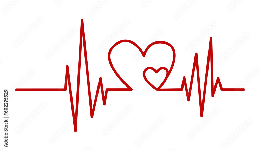 Heartbeat Cardiogram Medical Background Illustration Heart Beat Pulse ...