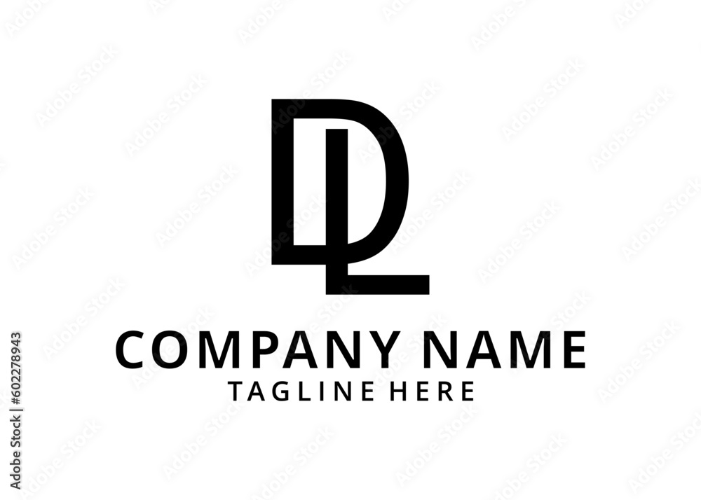 Initial d l dl ld logo design vector symbol idea creative Stock Vector ...