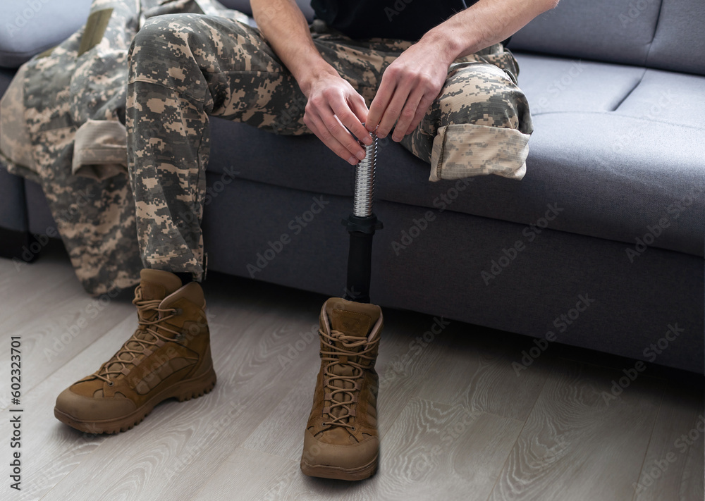 an amputated limb, the rehabilitation of military soldiers amputation ...