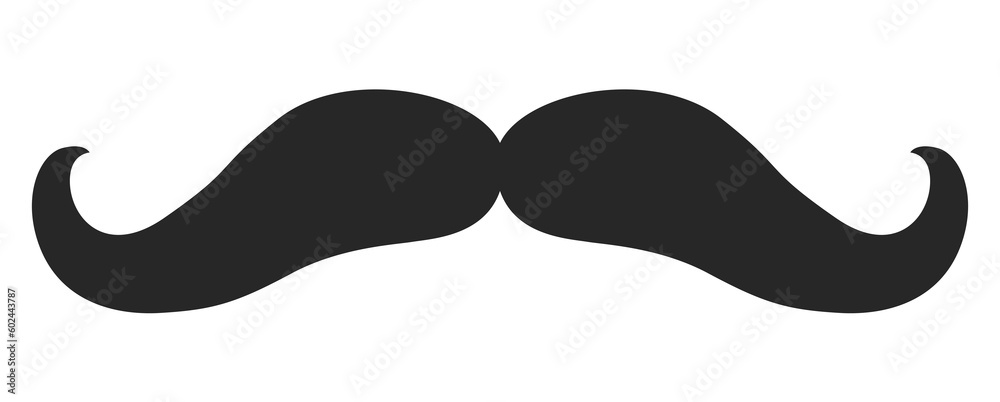 Handlebar Moustache Beard style men illustration Facial hair mustache ...