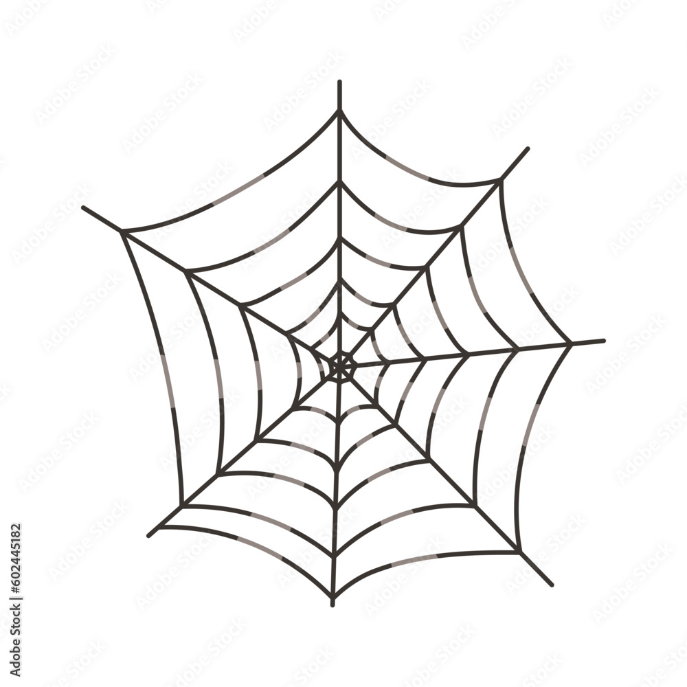 Vetor Vector illustration of black spider web or cobweb. Halloween ...