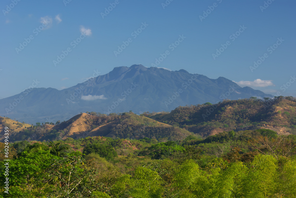 Chiriqui, Panama landscape with Volcan Baru, the tallest mountain and ...