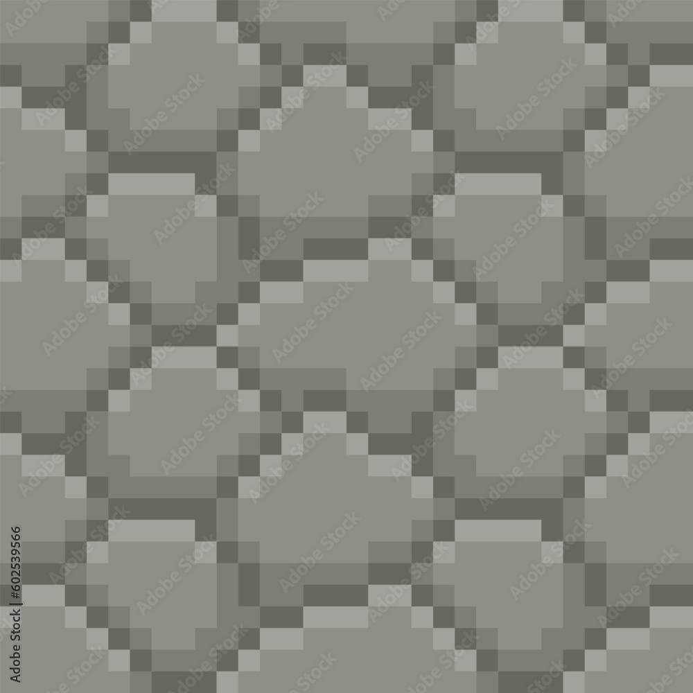 Ground or stone texture tile seamless pattern, for pixel art style game ...