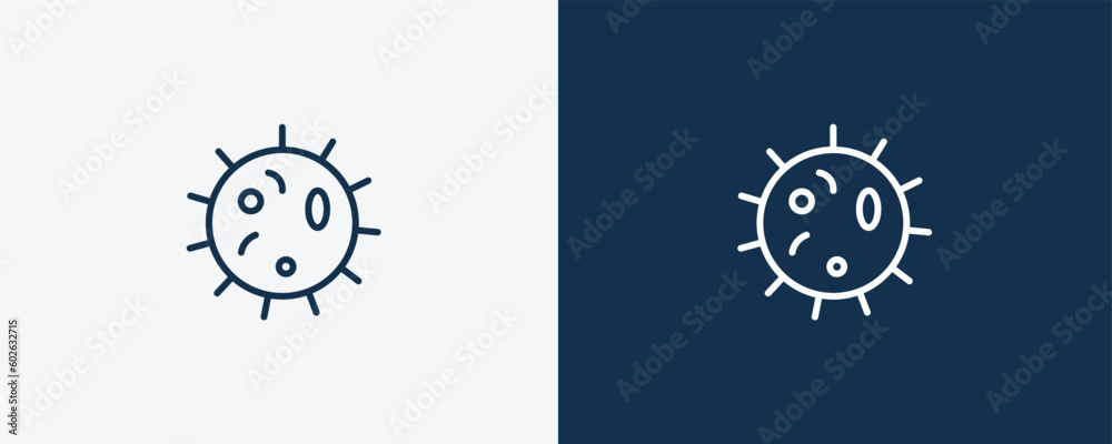 microbe icon. Outline microbe icon from medical collection. Linear ...