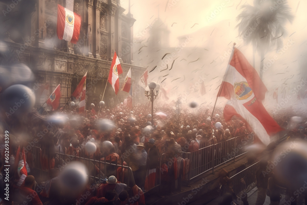 Peru Independence Day. The commemoration of Peru's independence from ...