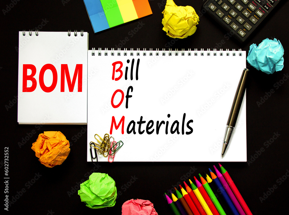 Photo Stock BOM bill of materials symbol. Concept words BOM bill of ...