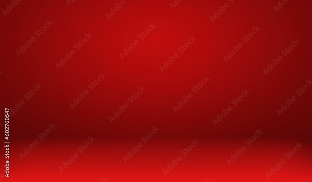 Red room background. Abstract empty studio. Horizontal bg. Light scene ...