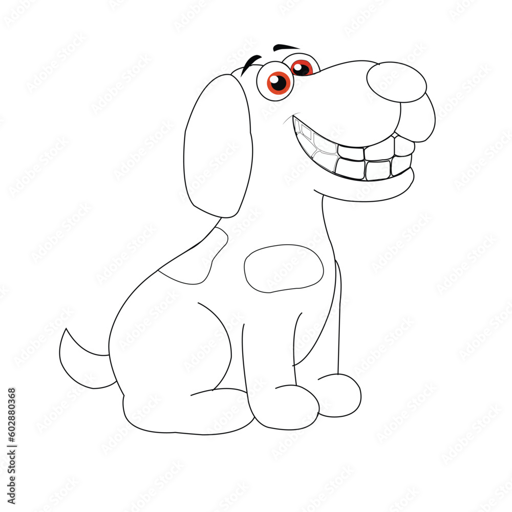 Vektor Puppy coloring pages, Dog coloring pages, Animal Coloring page ...