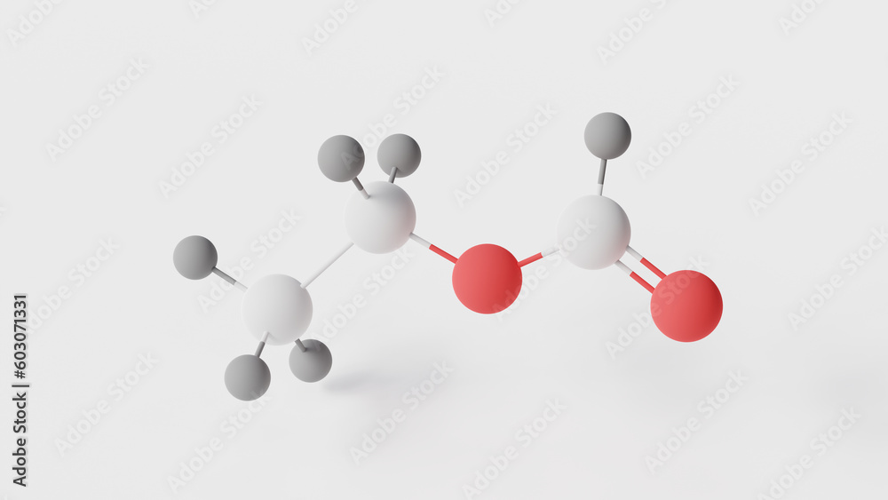 Ethyl Formate Molecule 3d Molecular Structure Ball And Stick Model Structural Chemical