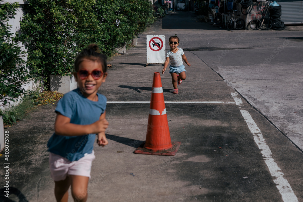 No Parking, Play in progress Stock Photo | Adobe Stock
